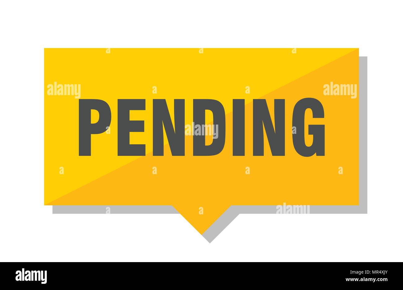 pending yellow square price tag Stock Vector Image & Art - Alamy