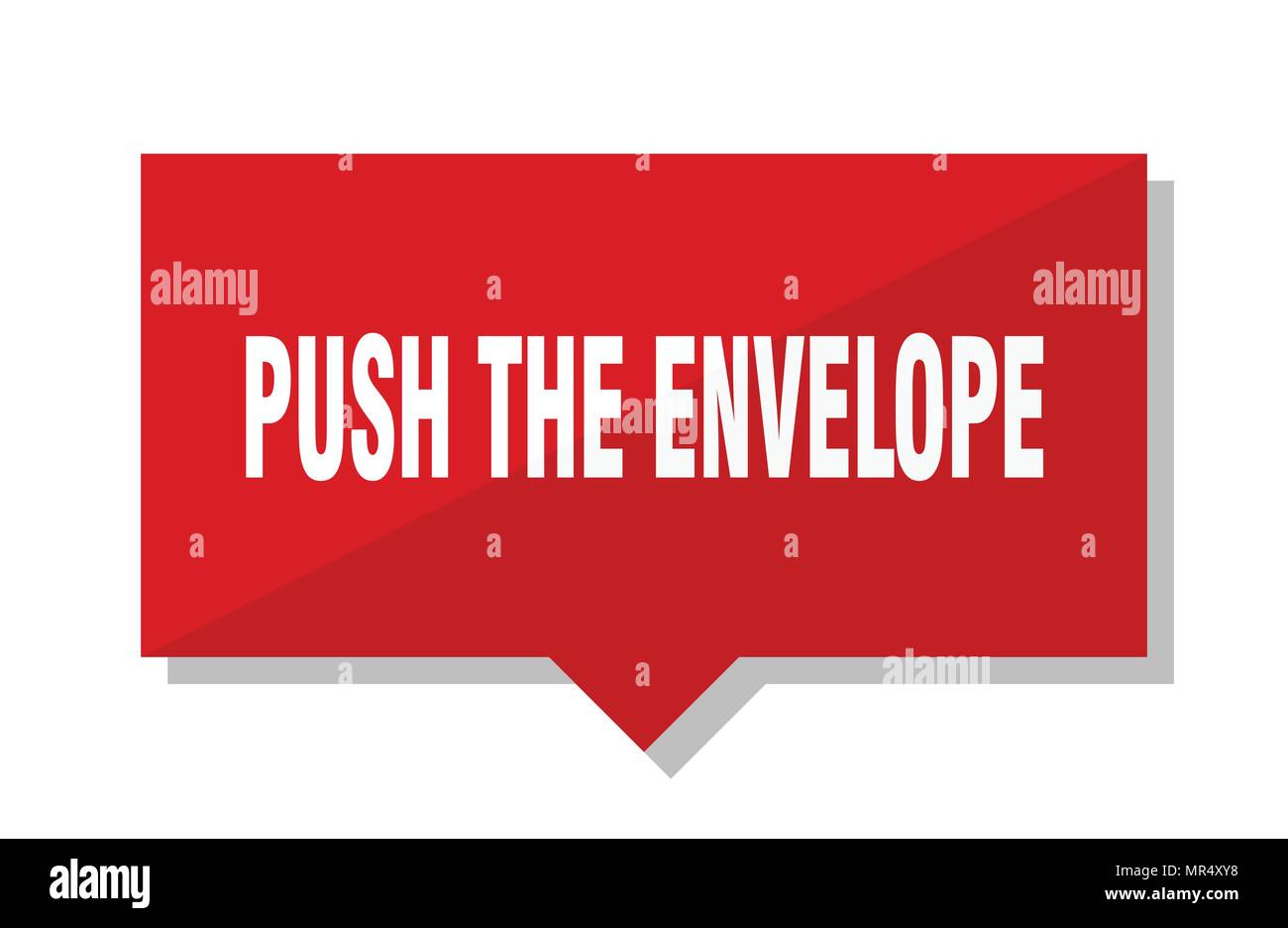 push the envelope red square price tag Stock Vector Image & Art - Alamy