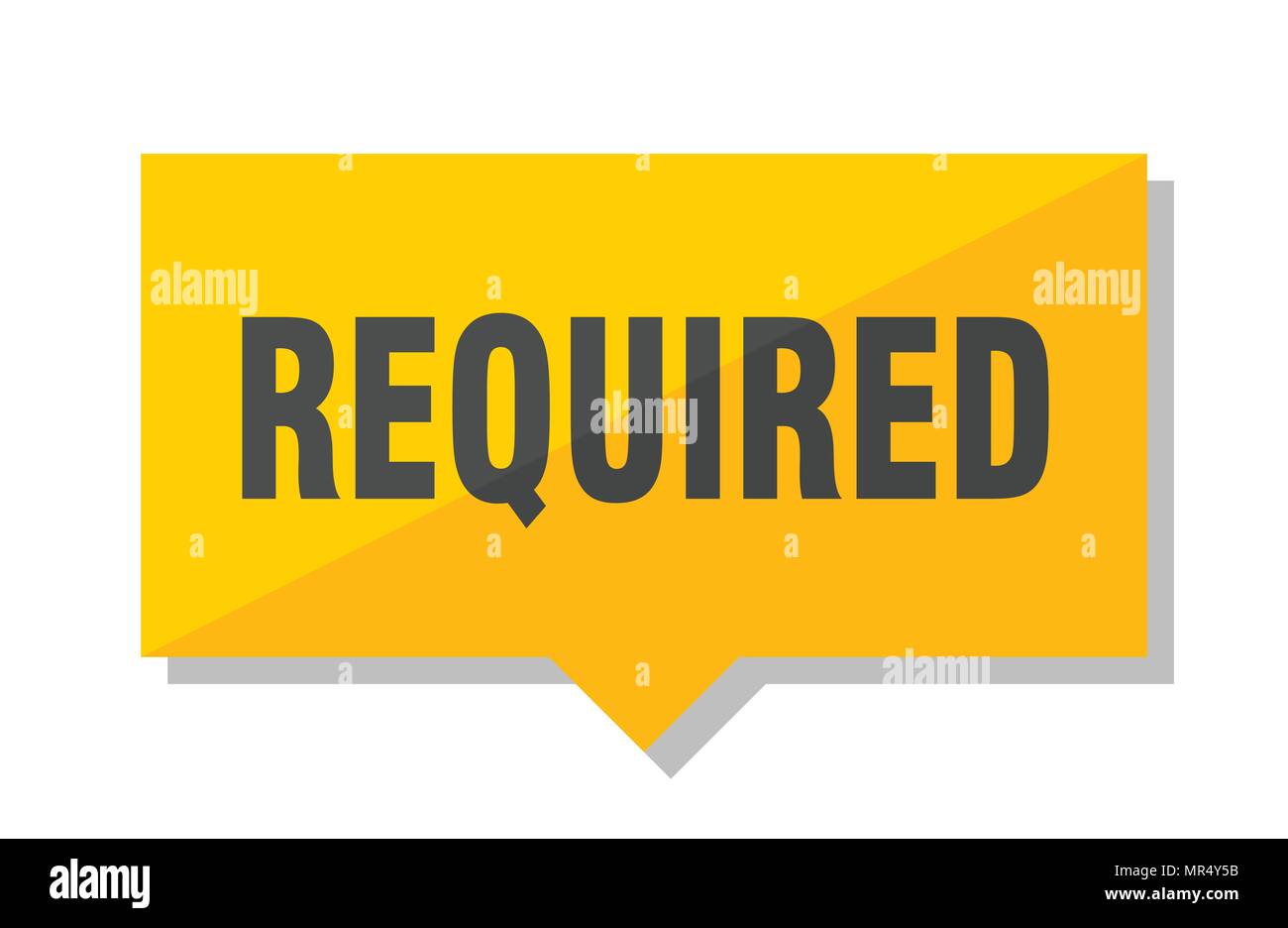 required yellow square price tag Stock Vector Image & Art - Alamy