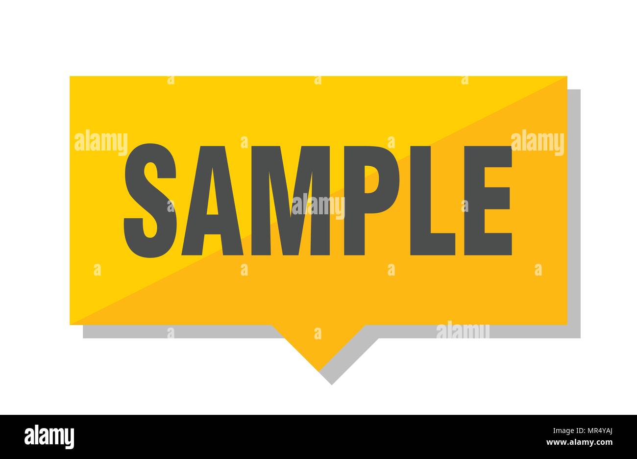 sample yellow square price tag Stock Vector Image & Art - Alamy