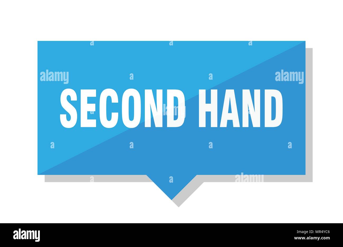 second hand blue square price tag Stock Vector Image & Art - Alamy