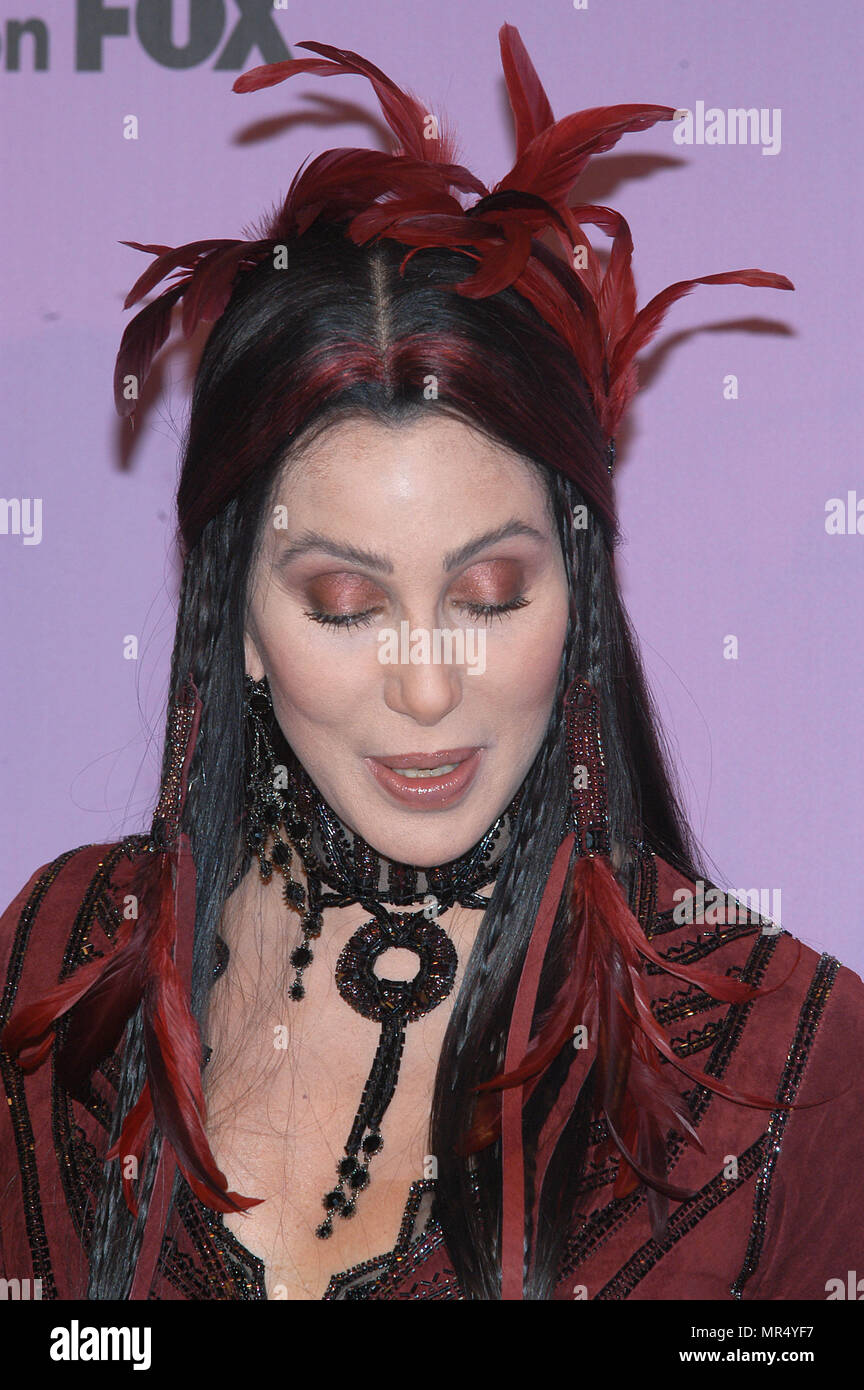 Cher backstage at the 2002 Fox Billboard Music Awards held at the MGM ...