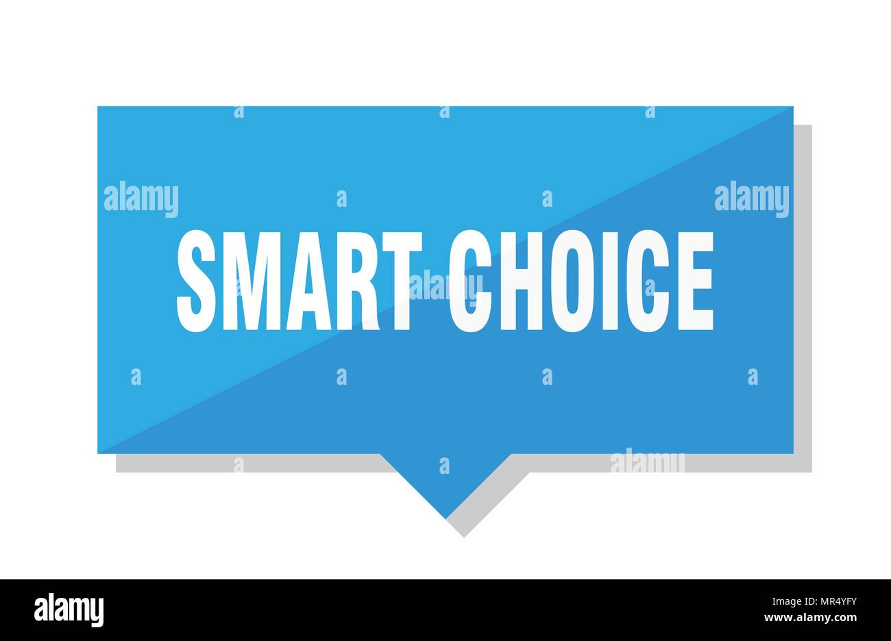 smart choice blue square price tag Stock Vector Image & Art - Alamy