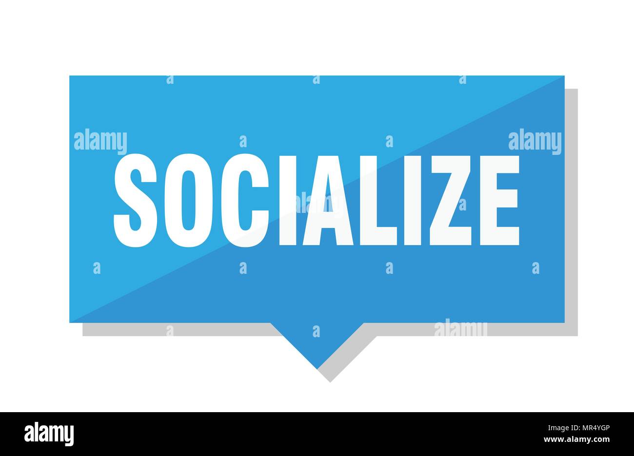 socialize blue square price tag Stock Vector Image & Art - Alamy
