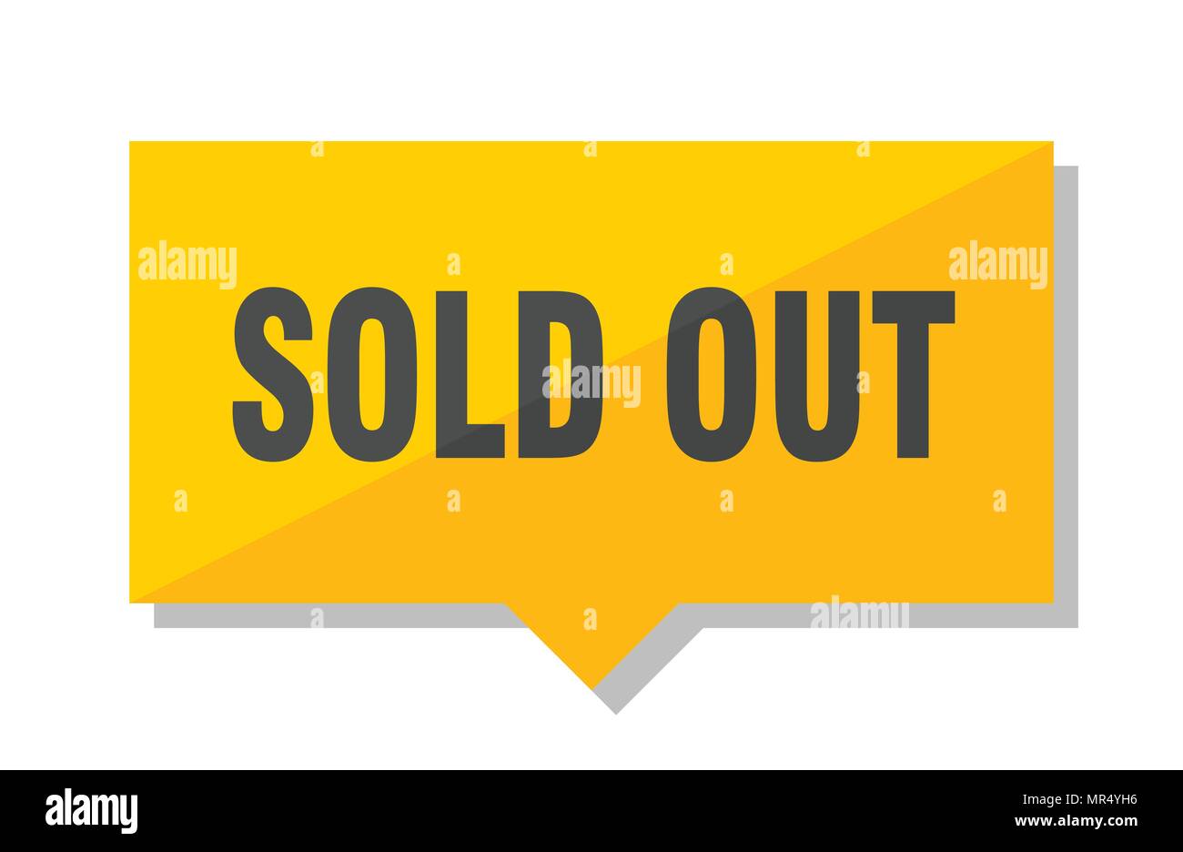 sold out yellow square price tag Stock Vector Image & Art - Alamy
