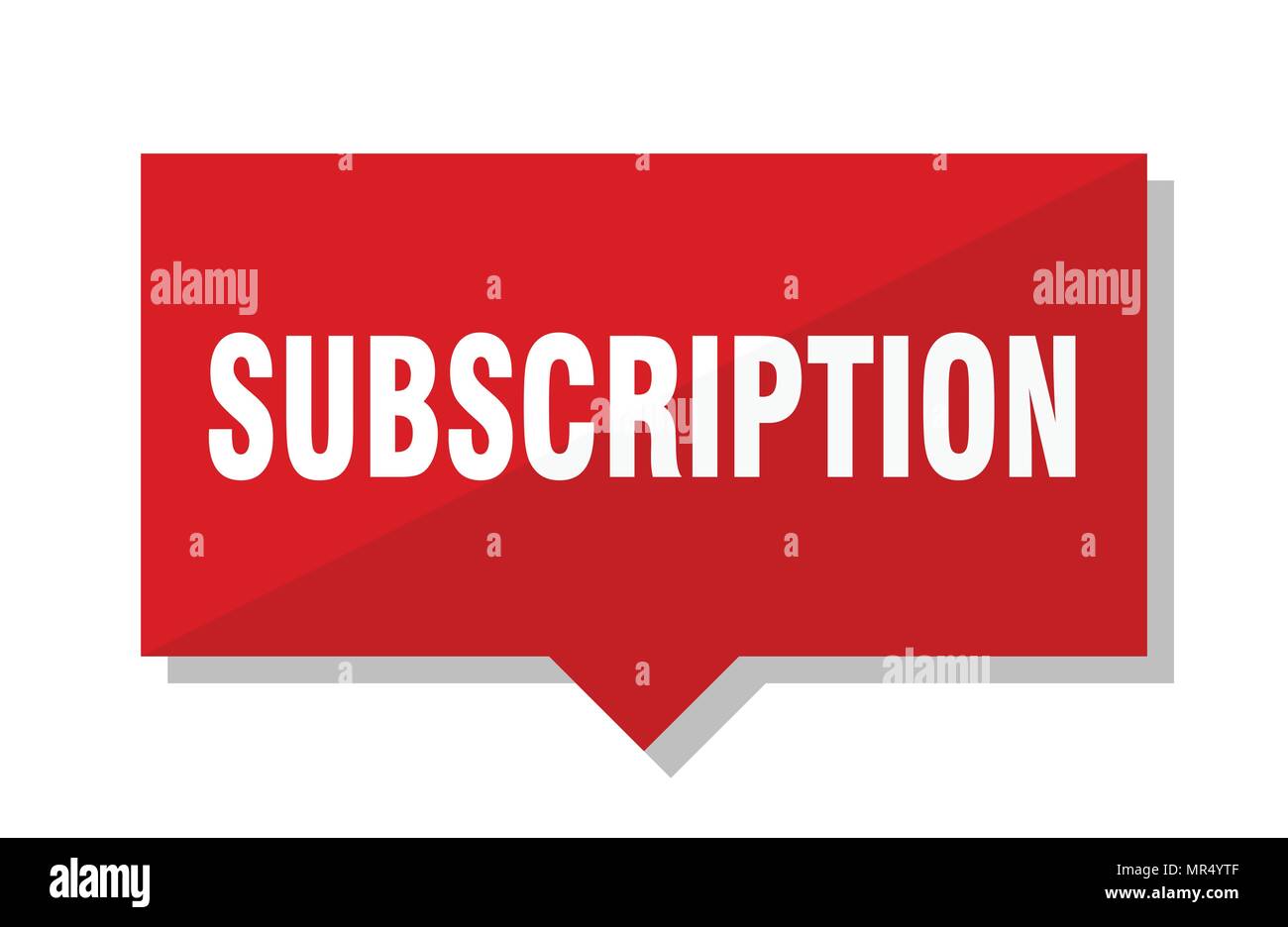 subscription red square price tag Stock Vector Image & Art - Alamy