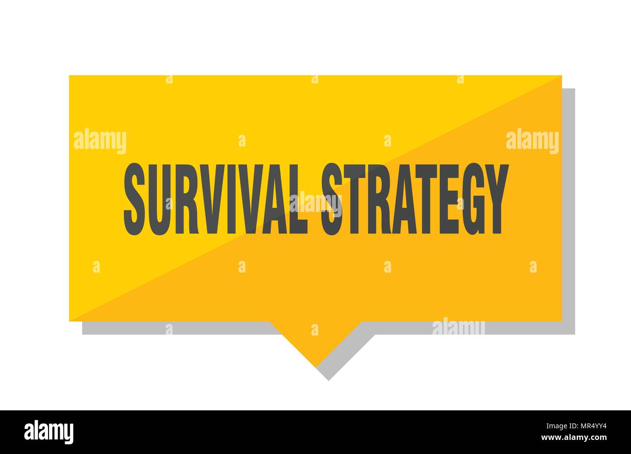 survival strategy yellow square price tag Stock Vector Image & Art - Alamy