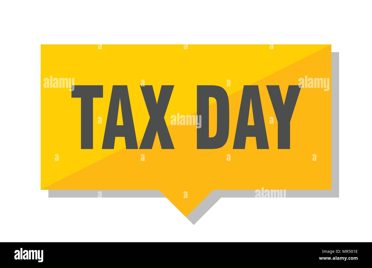 tax day yellow square price tag Stock Vector Image & Art - Alamy