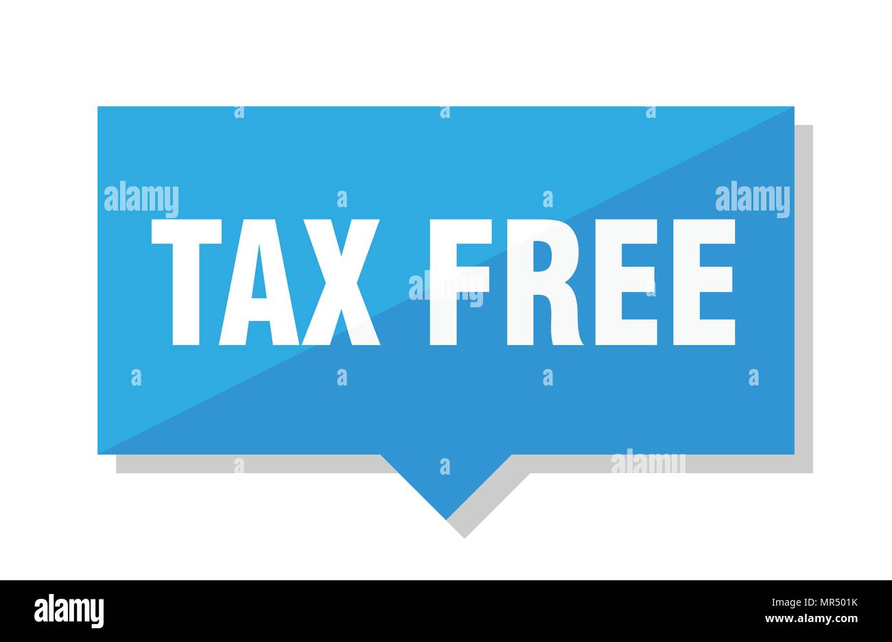 Tax free blue square Stock Vector Images - Alamy