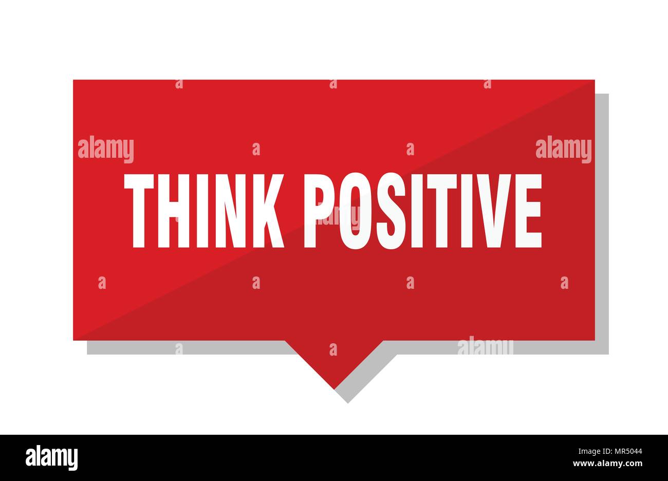 think positive red square price tag Stock Vector Image & Art - Alamy