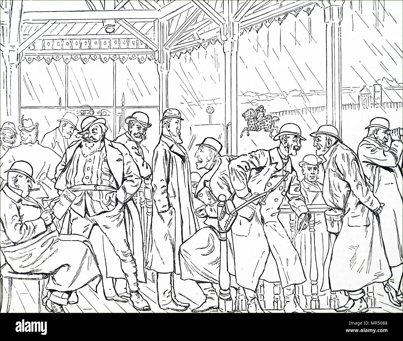 Cartoon depicting the Jockey's Club by Harry Furniss. Harry Furniss ...