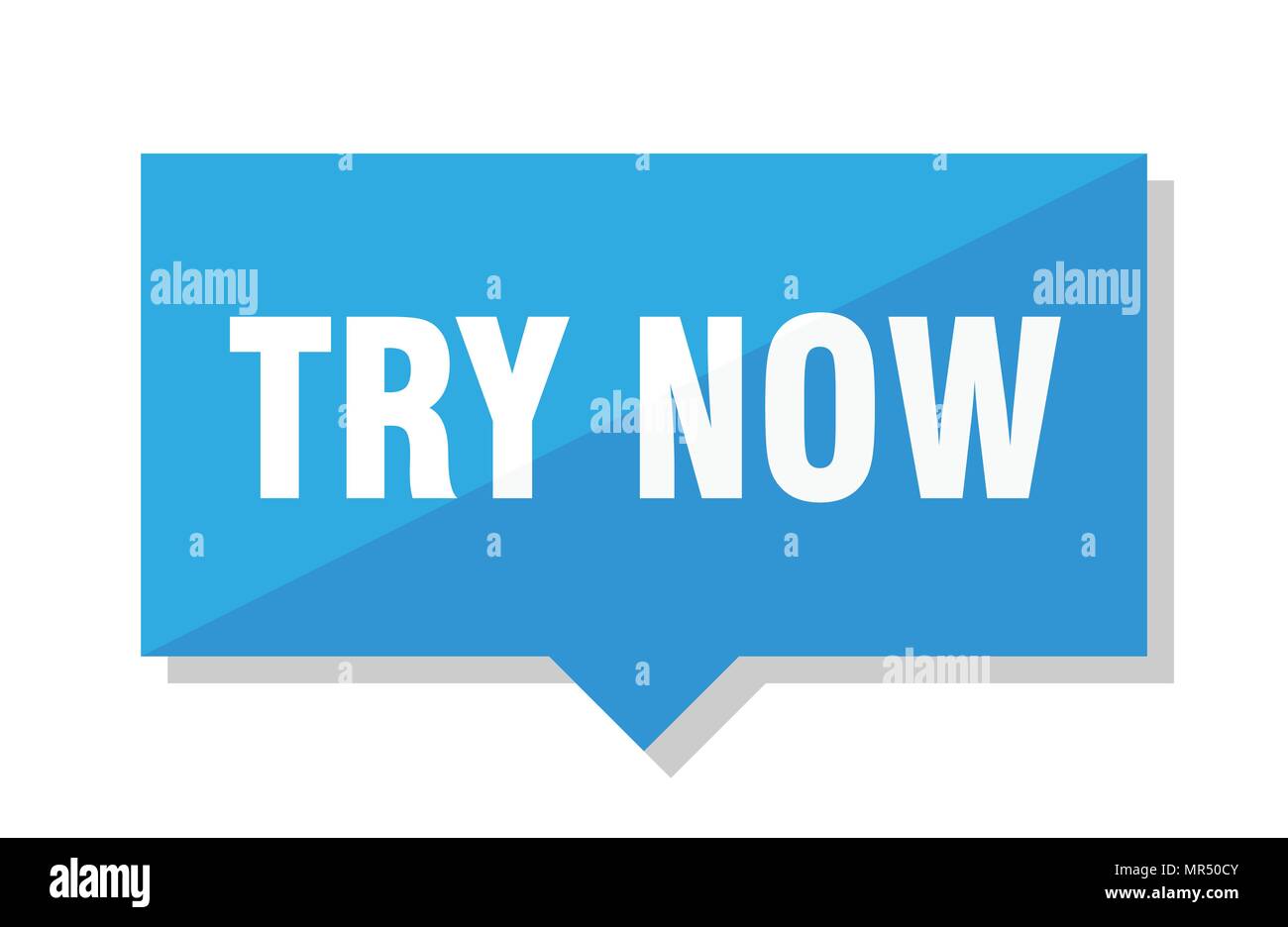 try now blue square price tag Stock Vector Image & Art - Alamy