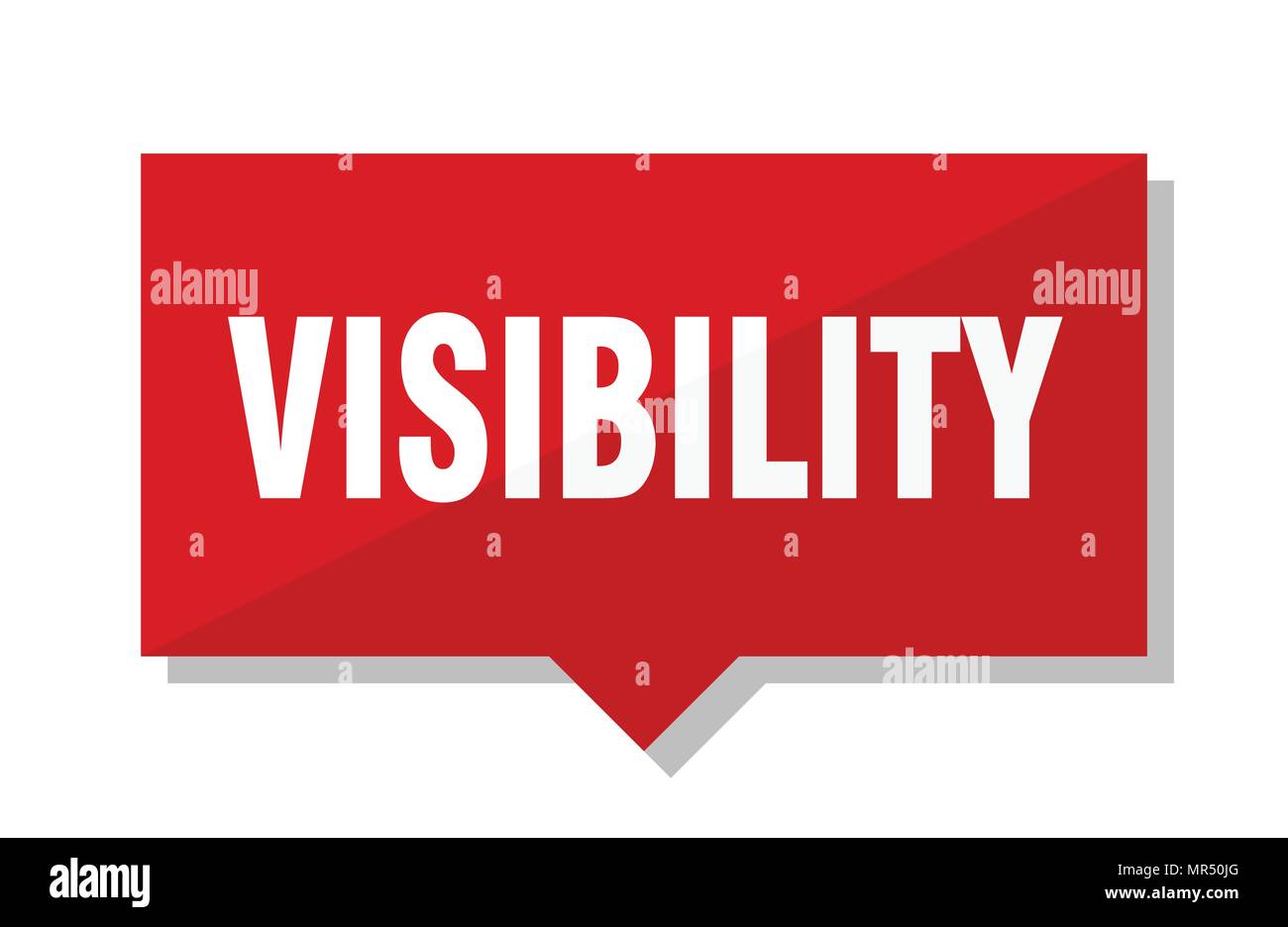 visibility red square price tag Stock Vector Image & Art - Alamy