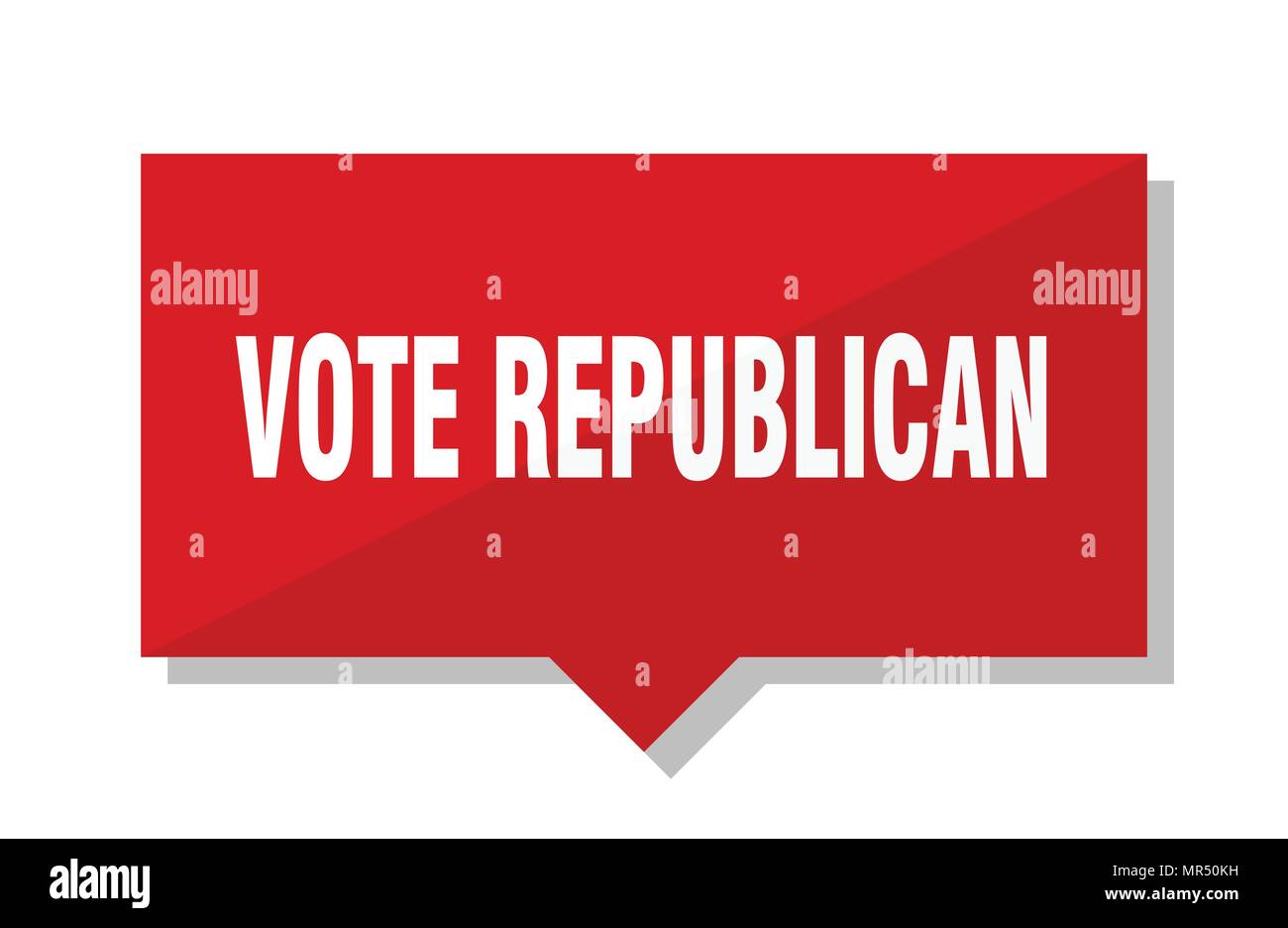 vote republican red square price tag Stock Vector Image & Art - Alamy