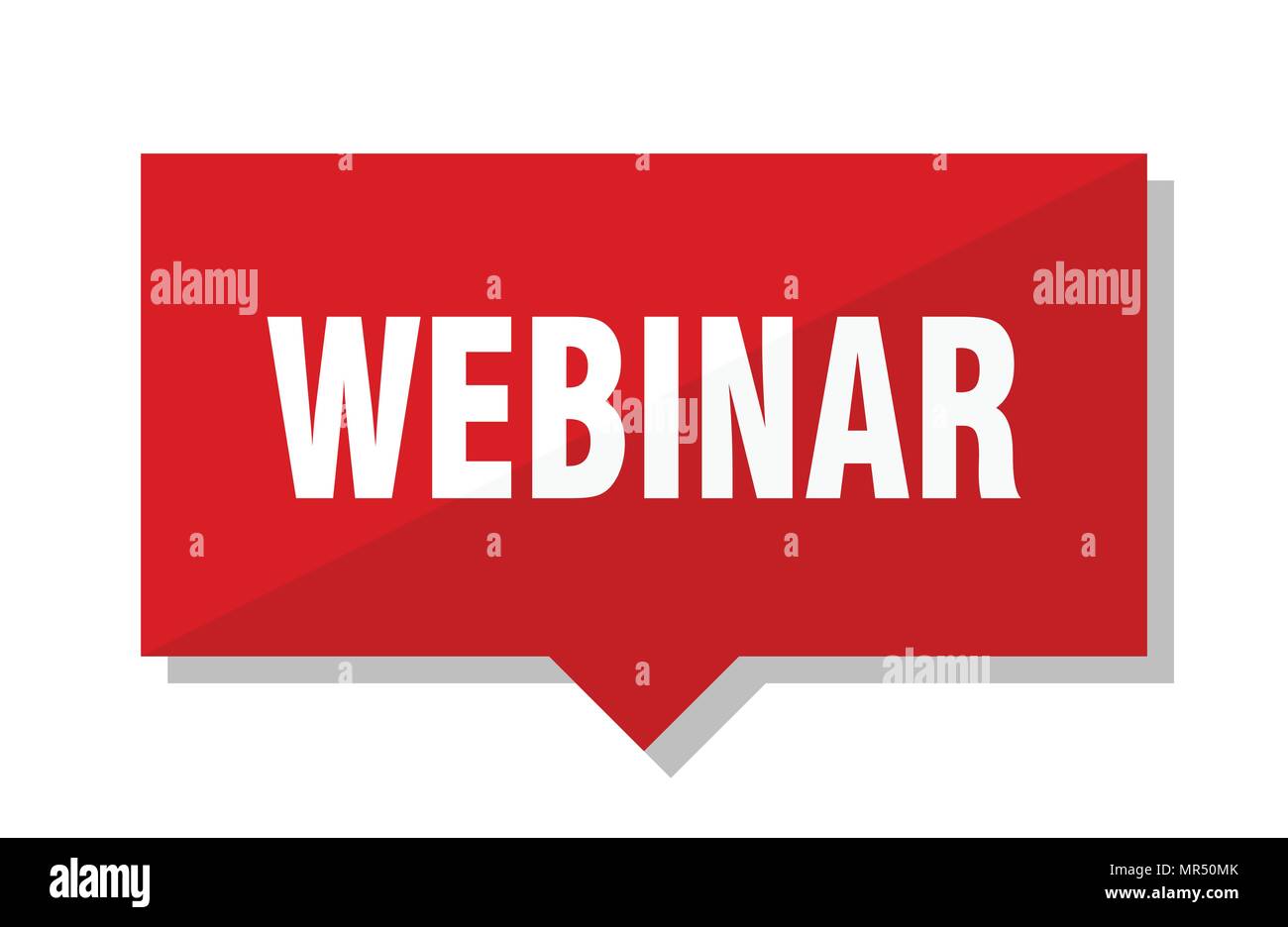 webinar red square price tag Stock Vector Image & Art - Alamy