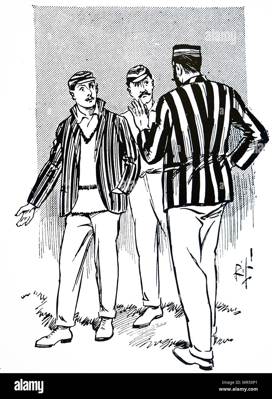 Cartoon depicting latecomers being told by their captain that their ...