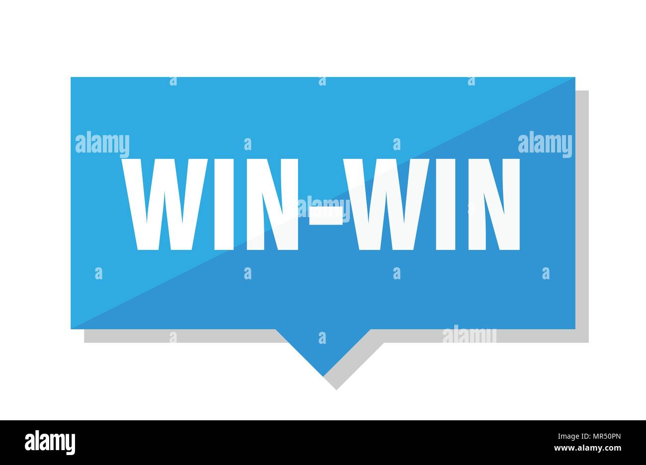 win-win blue square price tag Stock Vector Image & Art - Alamy