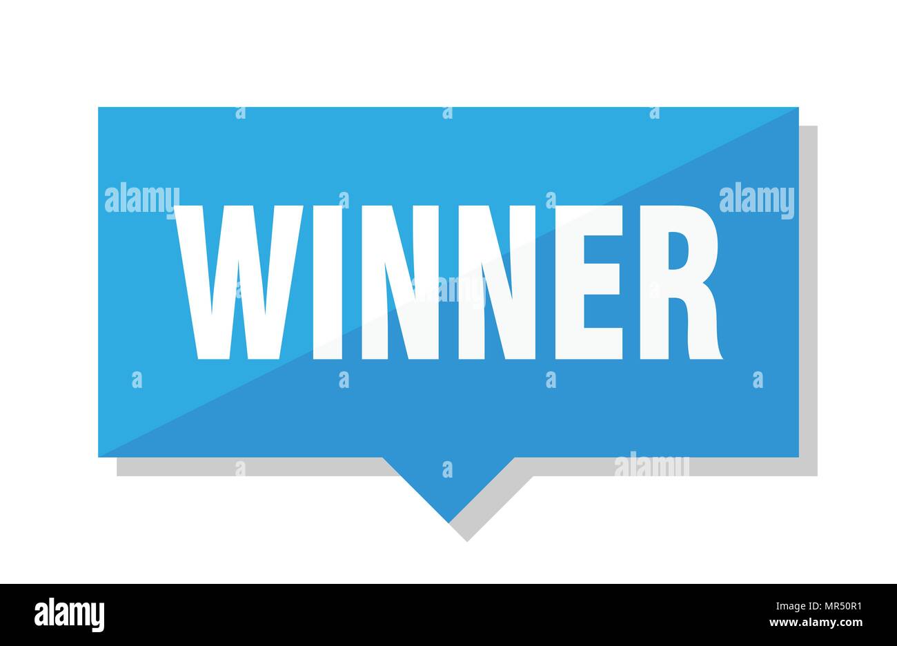 winner blue square price tag Stock Vector Image & Art - Alamy