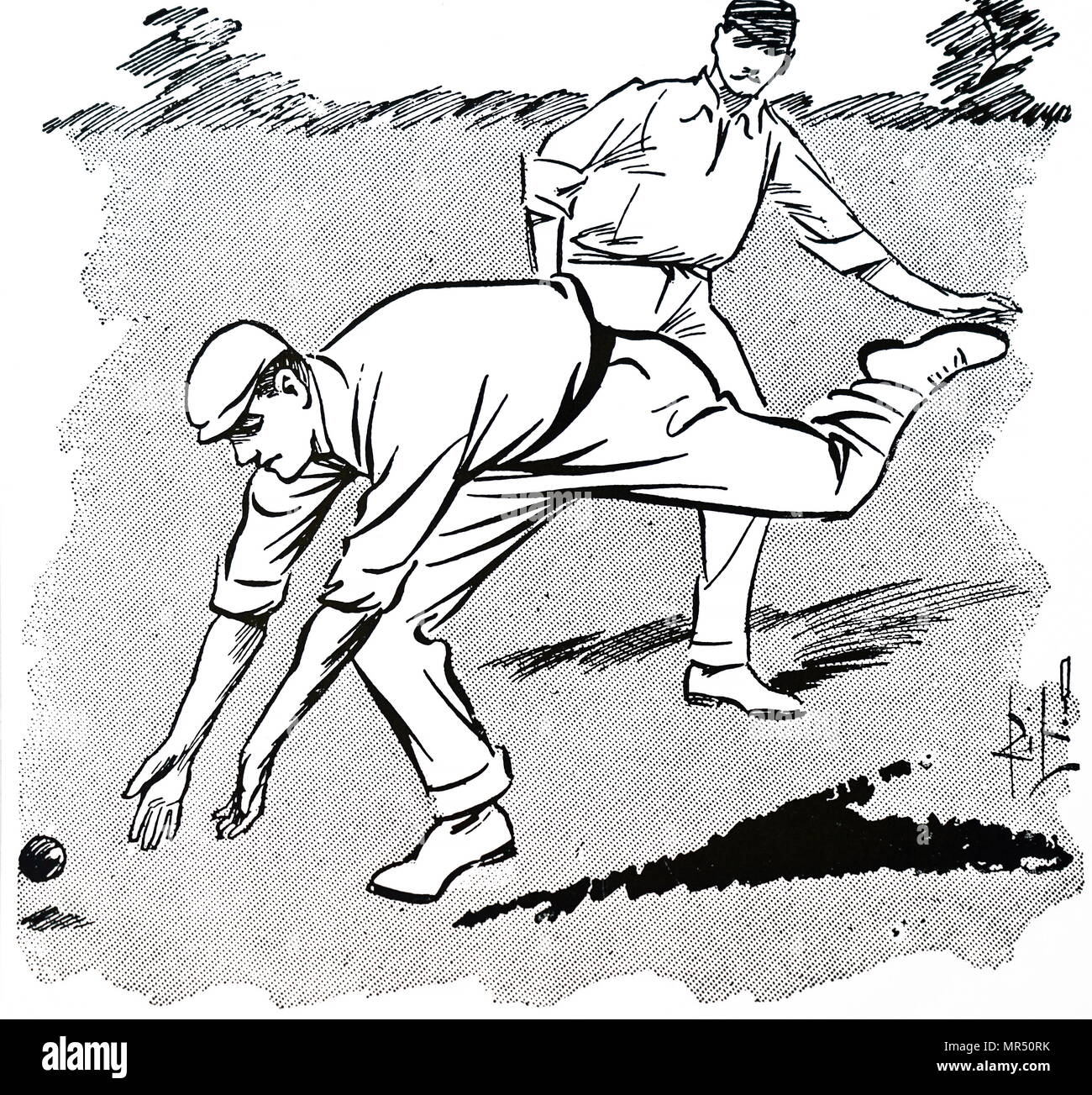 Cartoon cricket match hi-res stock photography and images - Alamy