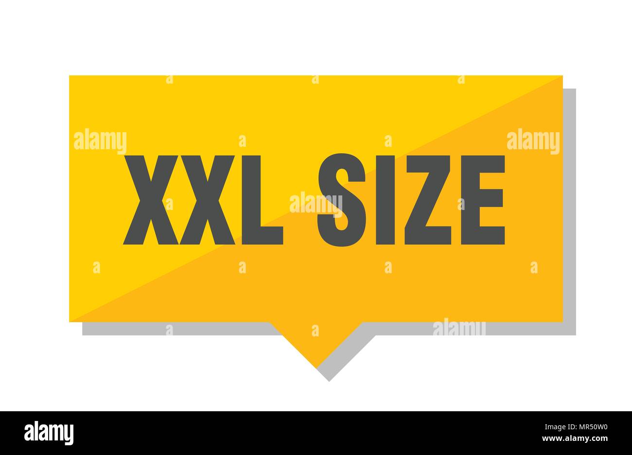 Xxl size clothing label tag Stock Vector Images - Alamy