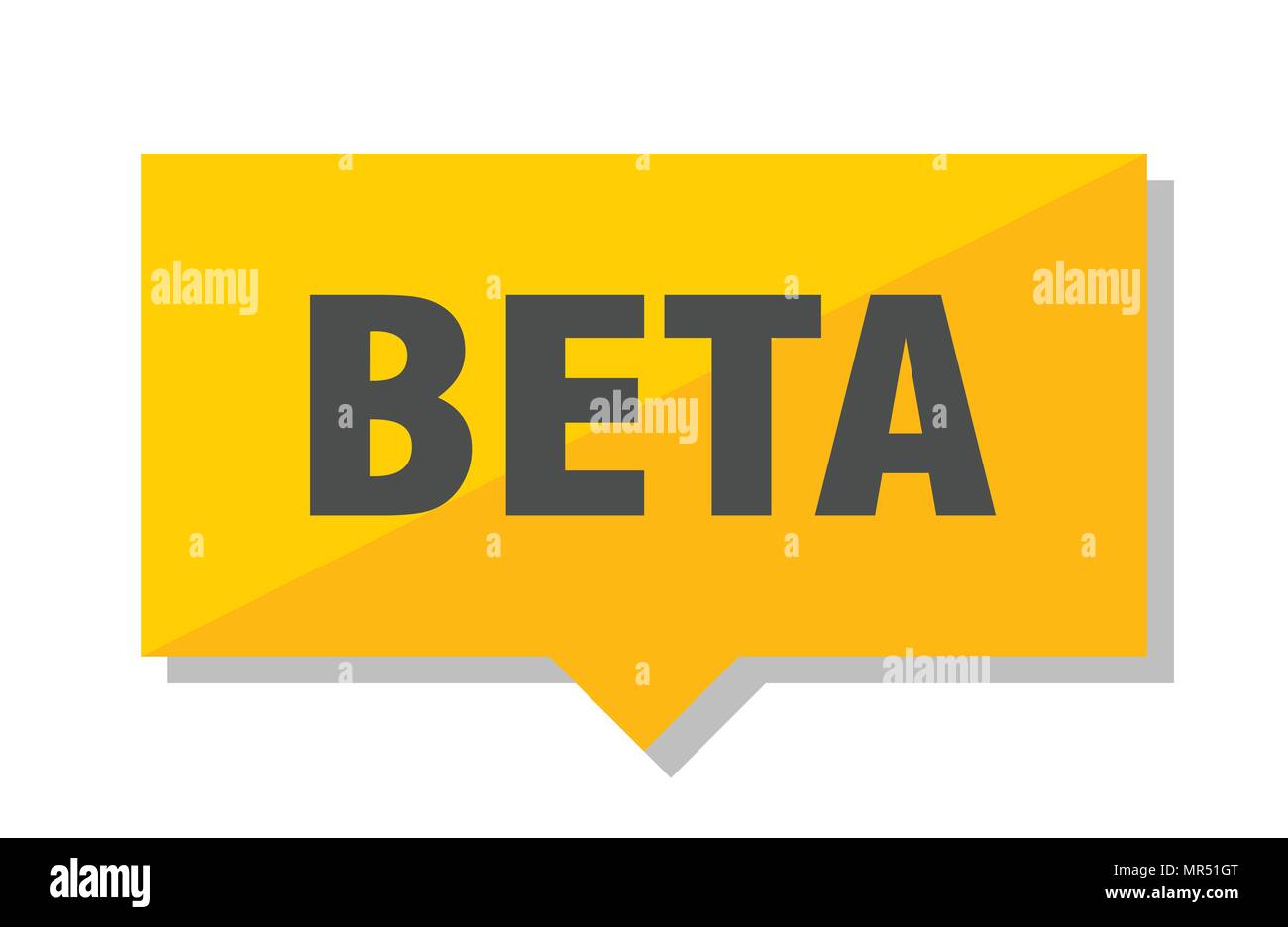 beta yellow square price tag Stock Vector Image & Art - Alamy