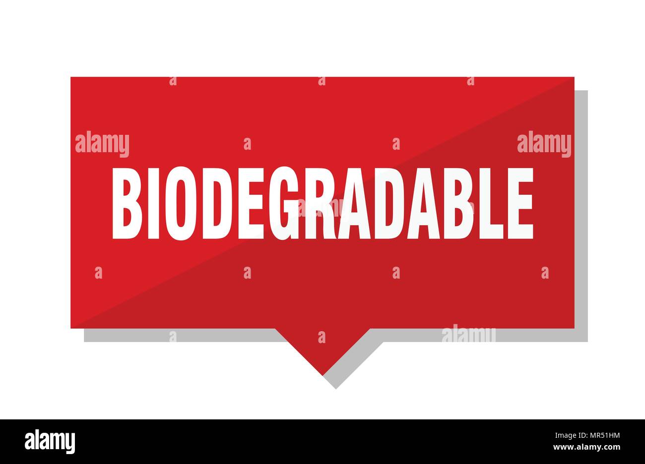 biodegradable red square price tag Stock Vector Image & Art - Alamy