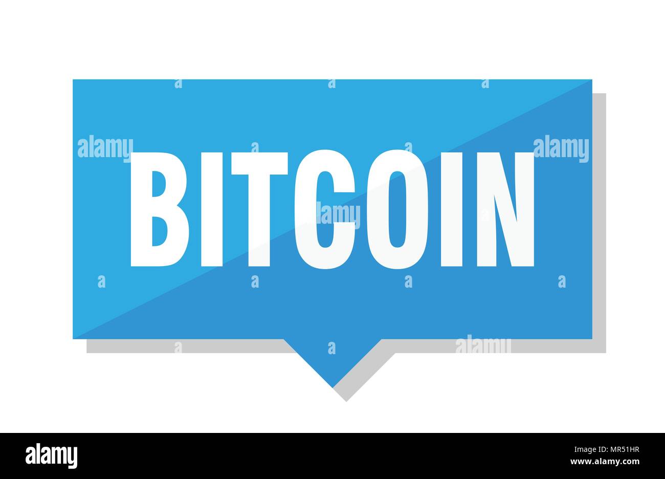 bitcoin blue square price tag Stock Vector Image & Art - Alamy