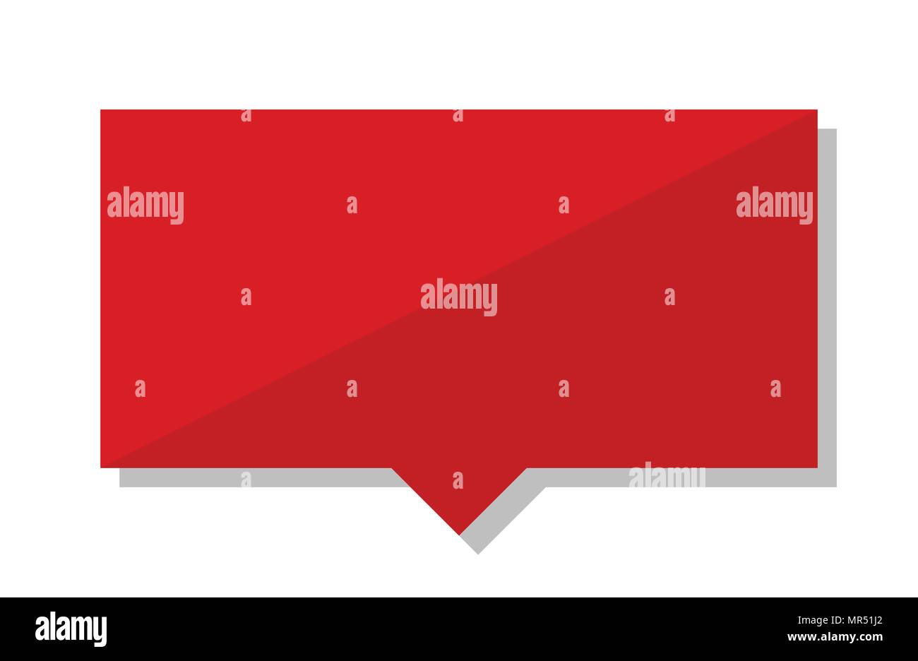 blank red square price tag Stock Vector Image & Art - Alamy