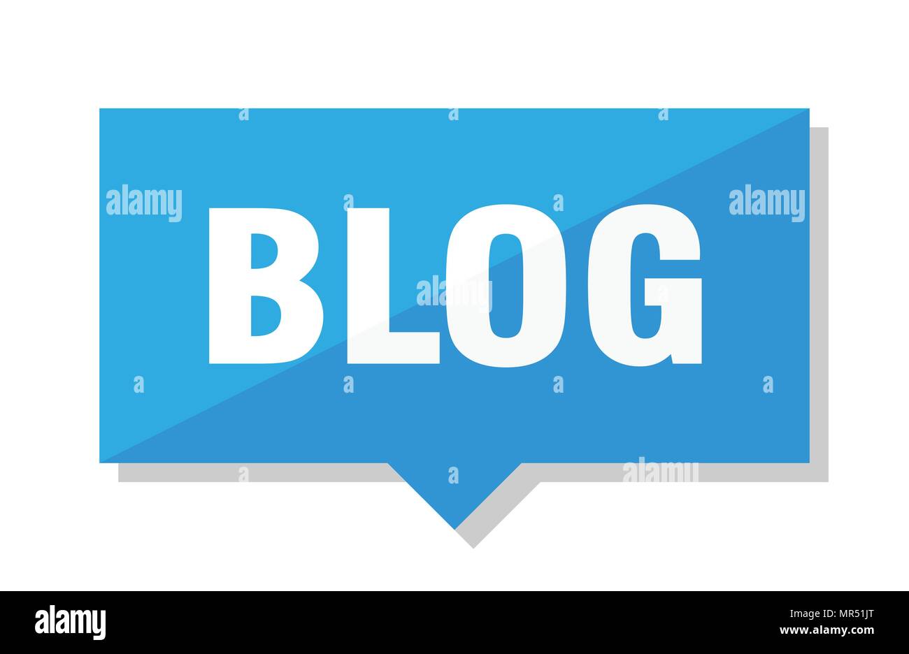 blog blue square price tag Stock Vector Image & Art - Alamy