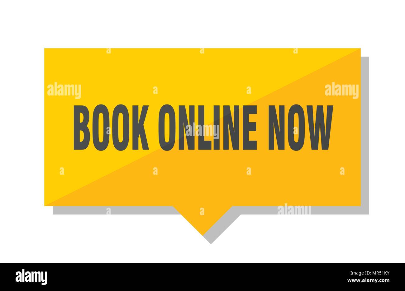 book online now yellow square price tag Stock Vector Image & Art - Alamy
