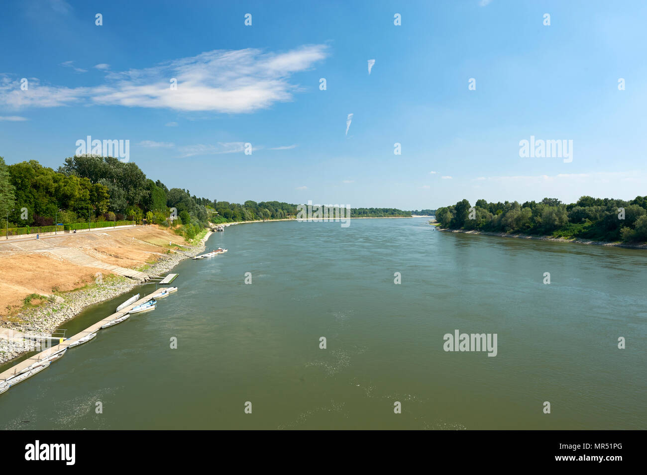 Cremona, Italy, the Po River Stock Photo - Alamy