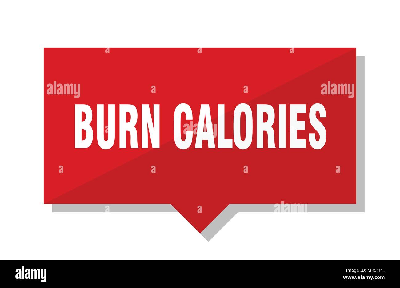 burn calories red square price tag Stock Vector Image & Art - Alamy