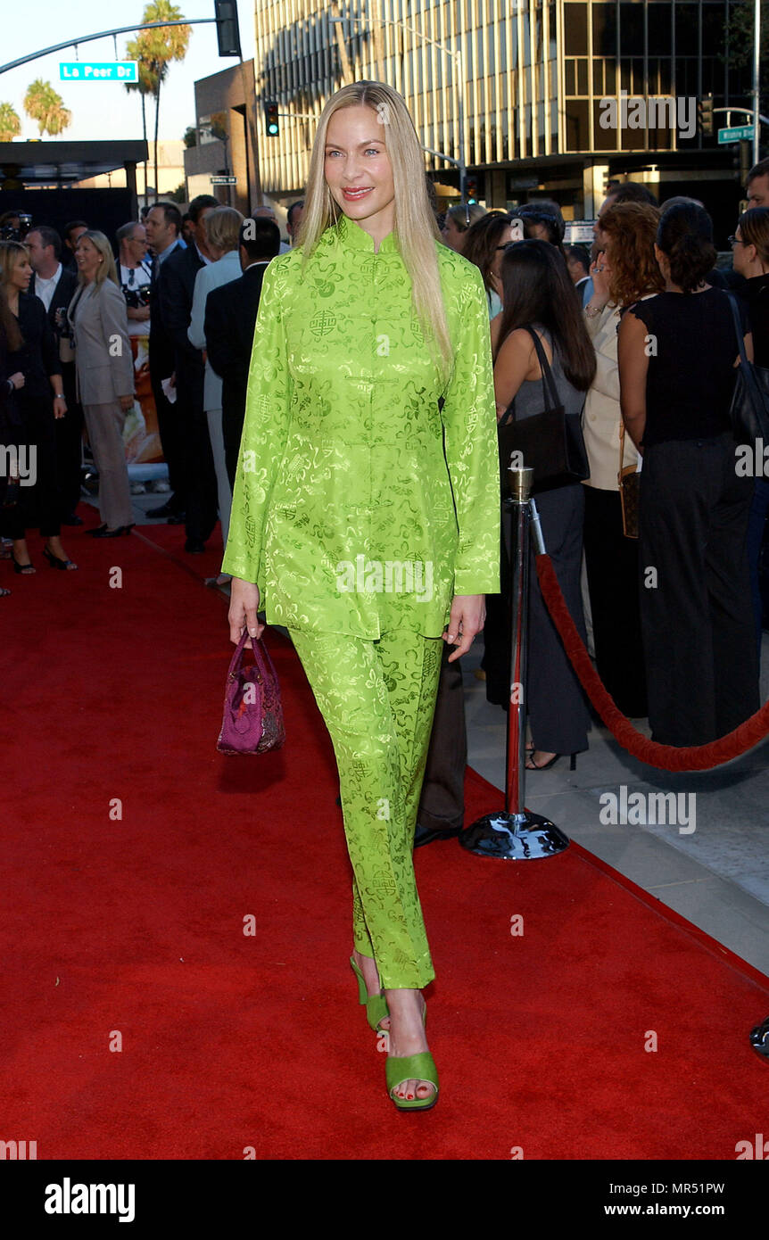 Christina Fulton arriving at the premiere of Captain Corelli's Mandolin ...