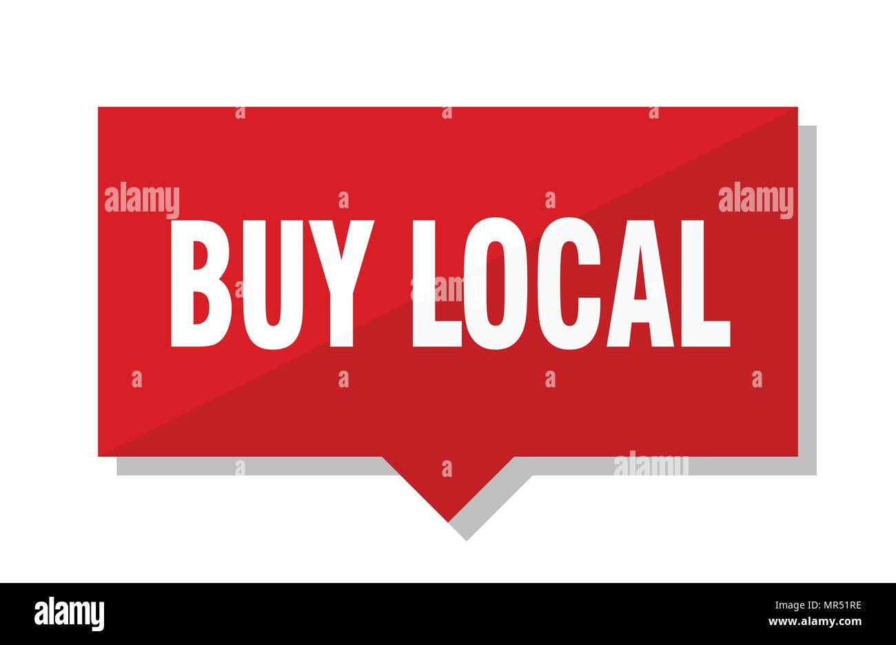 buy local red square price tag Stock Vector Image & Art - Alamy