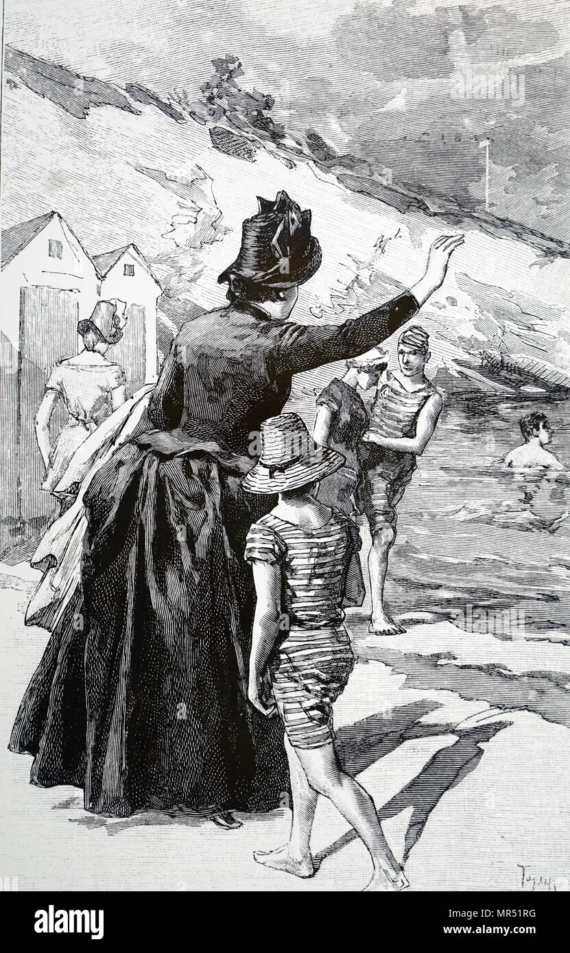 Male and female bathers hi-res stock photography and images - Alamy