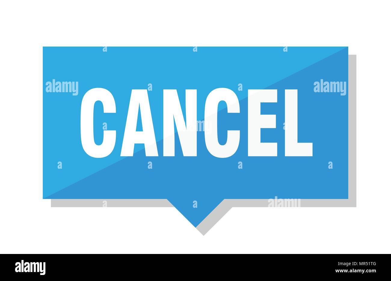 cancel blue square price tag Stock Vector Image & Art - Alamy