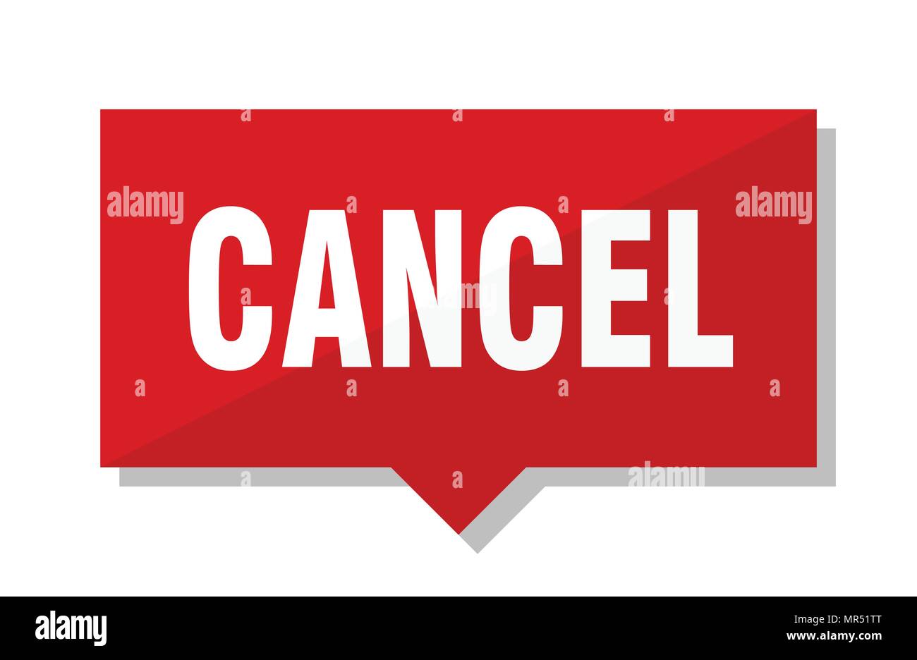 Cancel red square sticker isolated hi-res stock photography and images ...