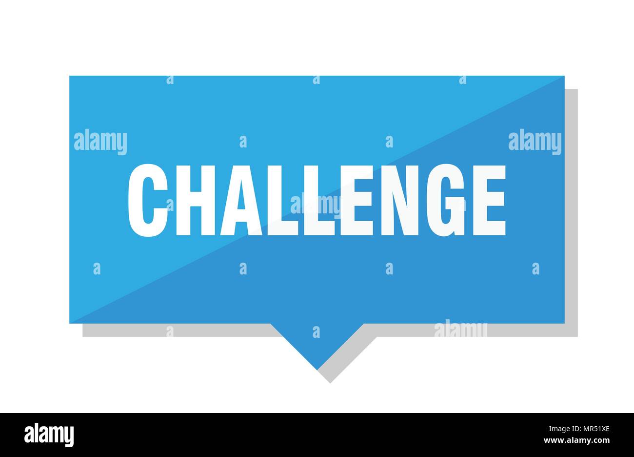 challenge blue square price tag Stock Vector Image & Art - Alamy