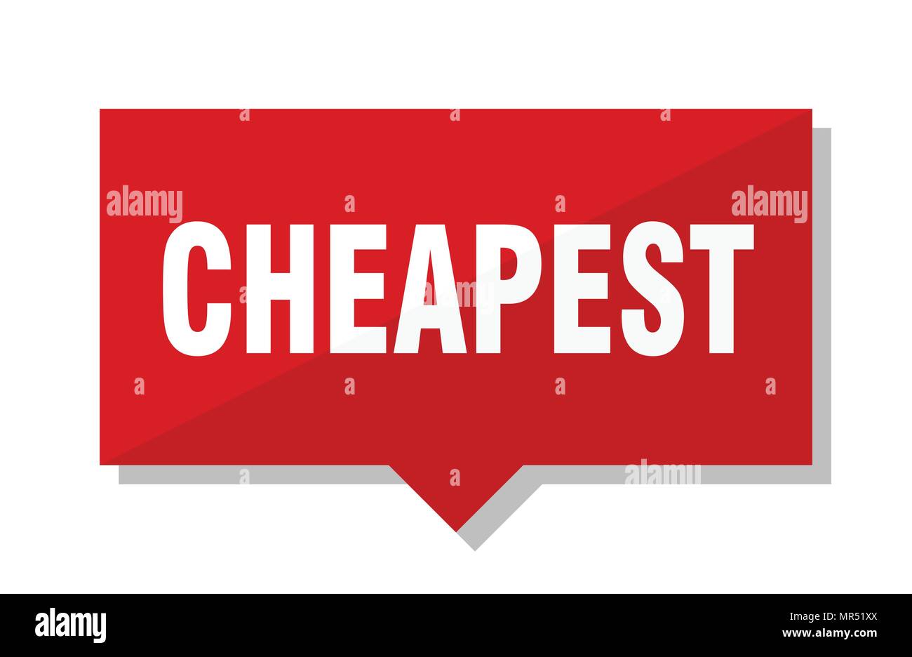 cheapest red square price tag Stock Vector Image & Art - Alamy