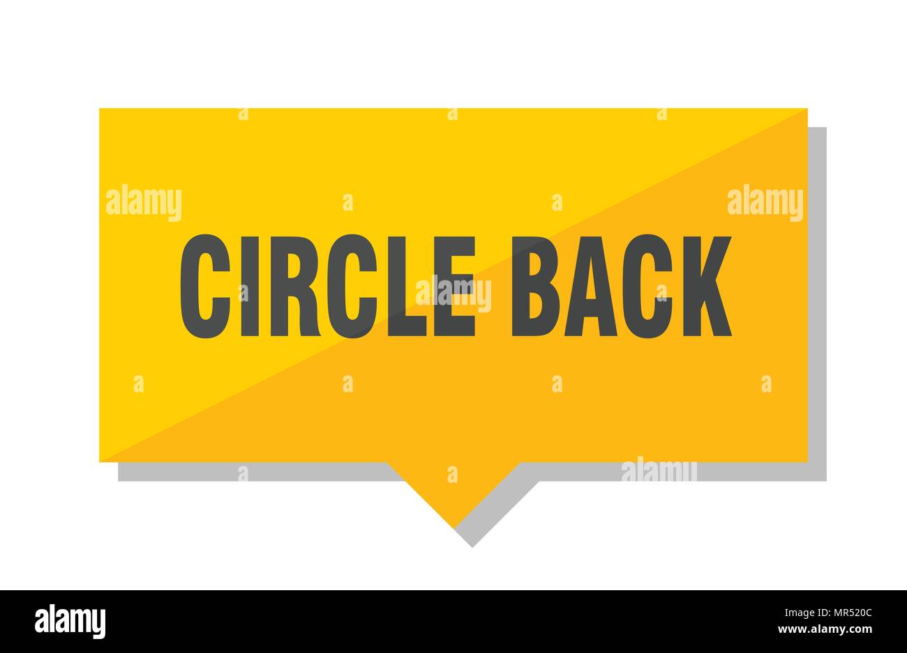 circle back yellow square price tag Stock Vector Image & Art - Alamy