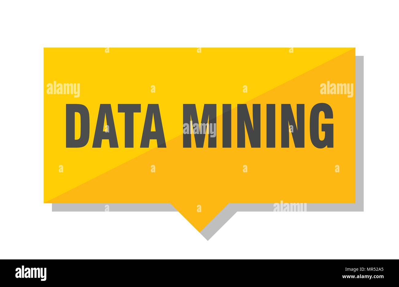 Data mining yellow sign hi-res stock photography and images - Alamy