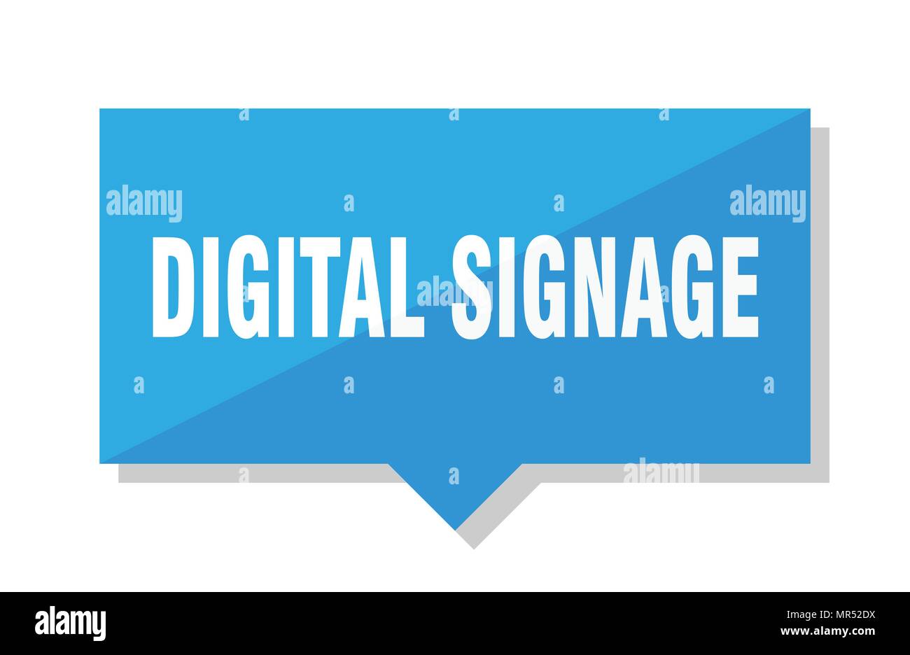 digital signage blue square price tag Stock Vector Image & Art - Alamy