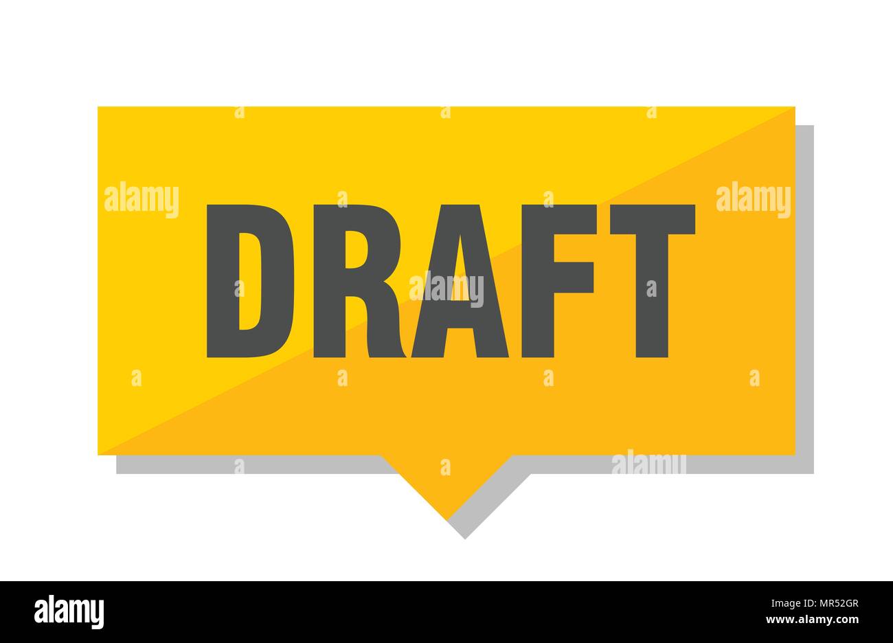 draft yellow square price tag Stock Vector Image & Art - Alamy