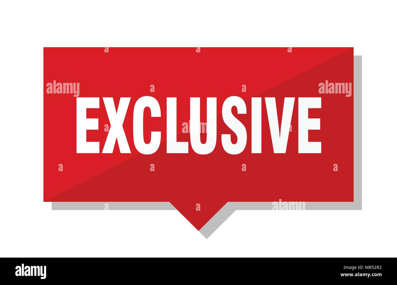 exclusive red square price tag Stock Vector Image & Art - Alamy