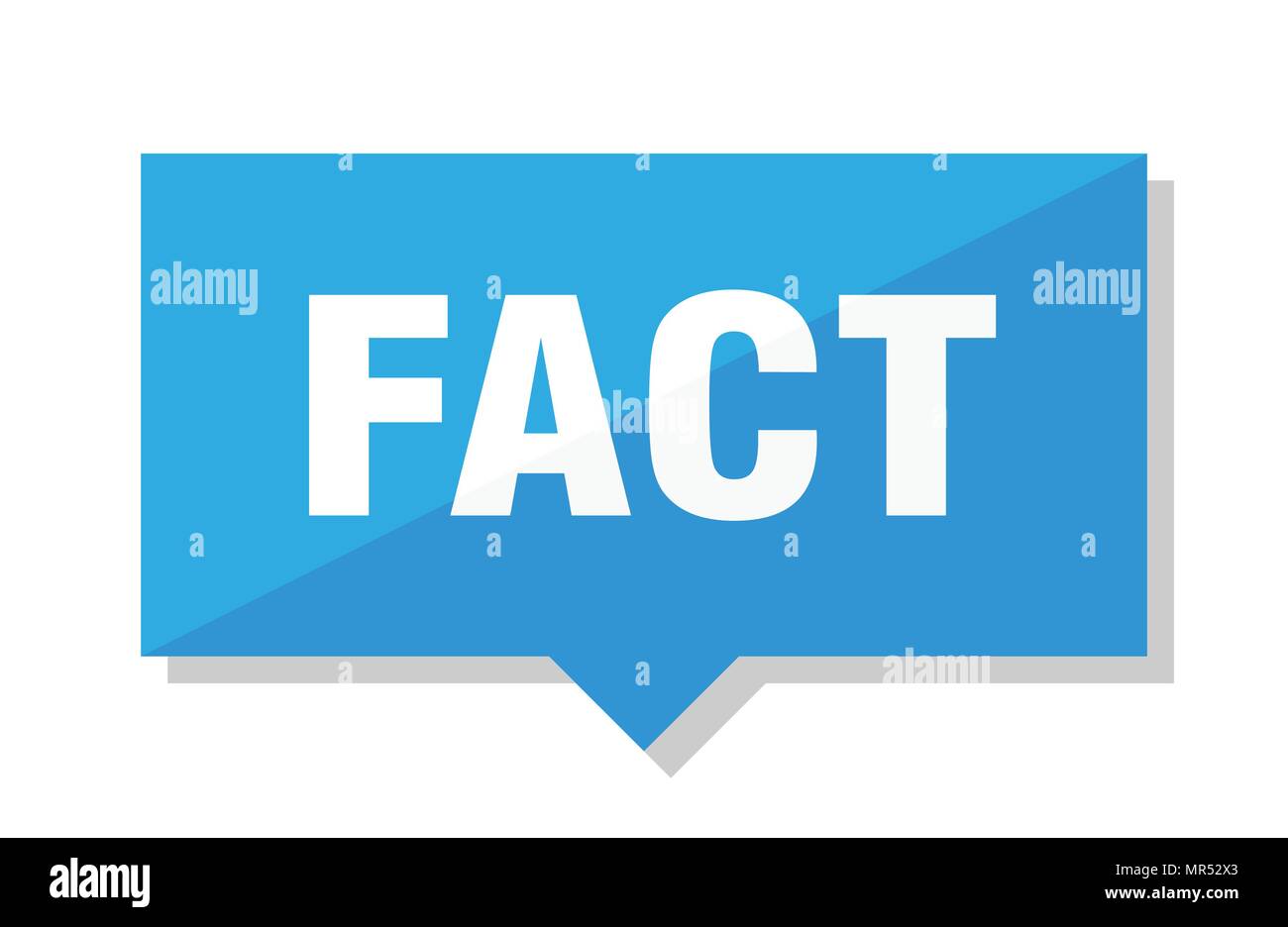 fact blue square price tag Stock Vector Image & Art - Alamy