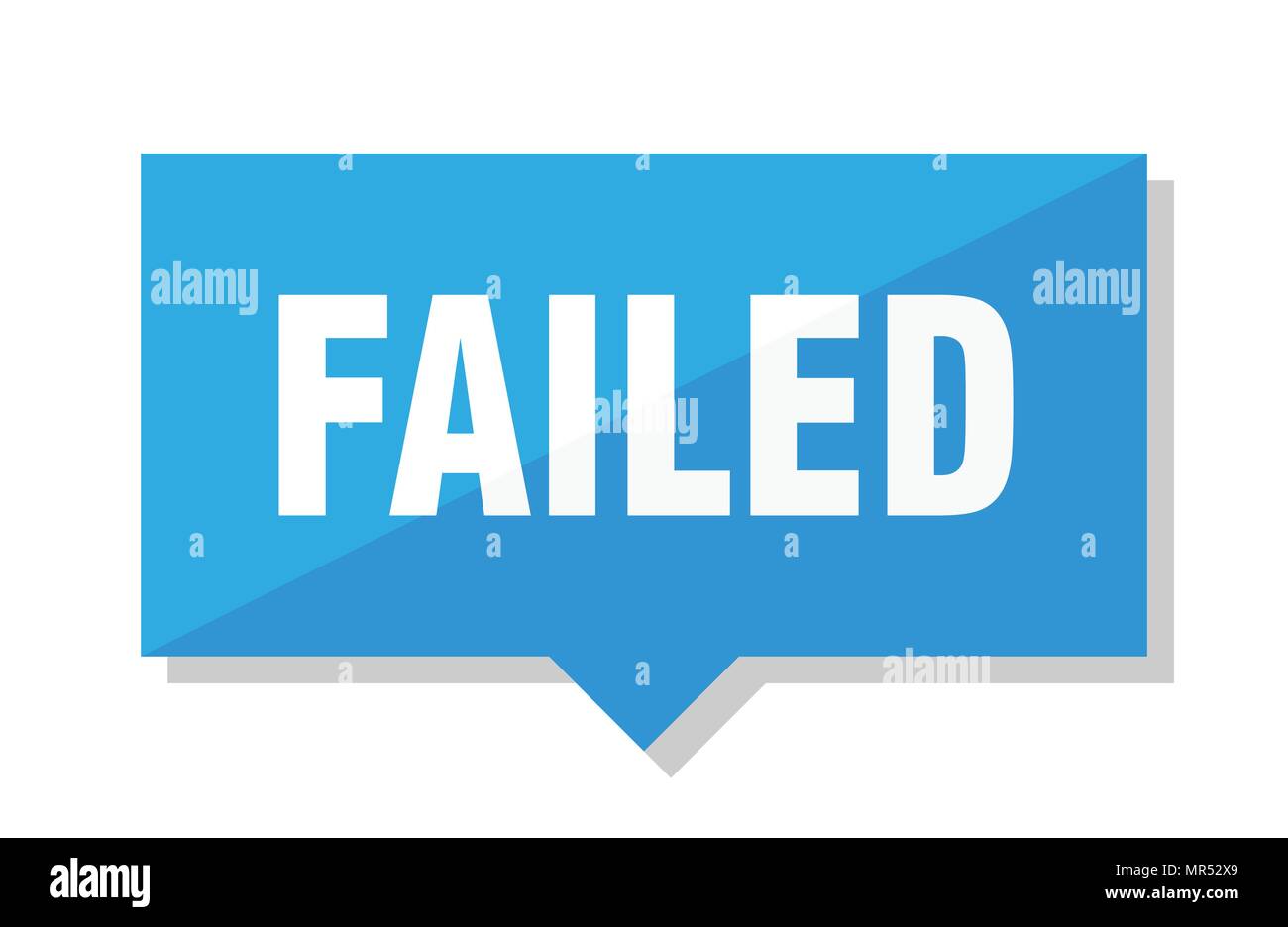 failed blue square price tag Stock Vector Image & Art - Alamy