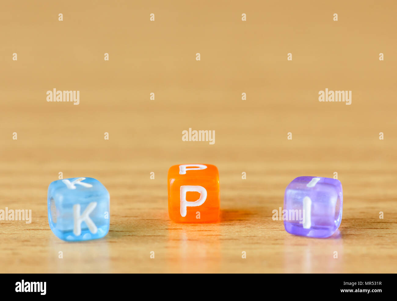 KPI - Key Performance Indicator on table background. Business ...