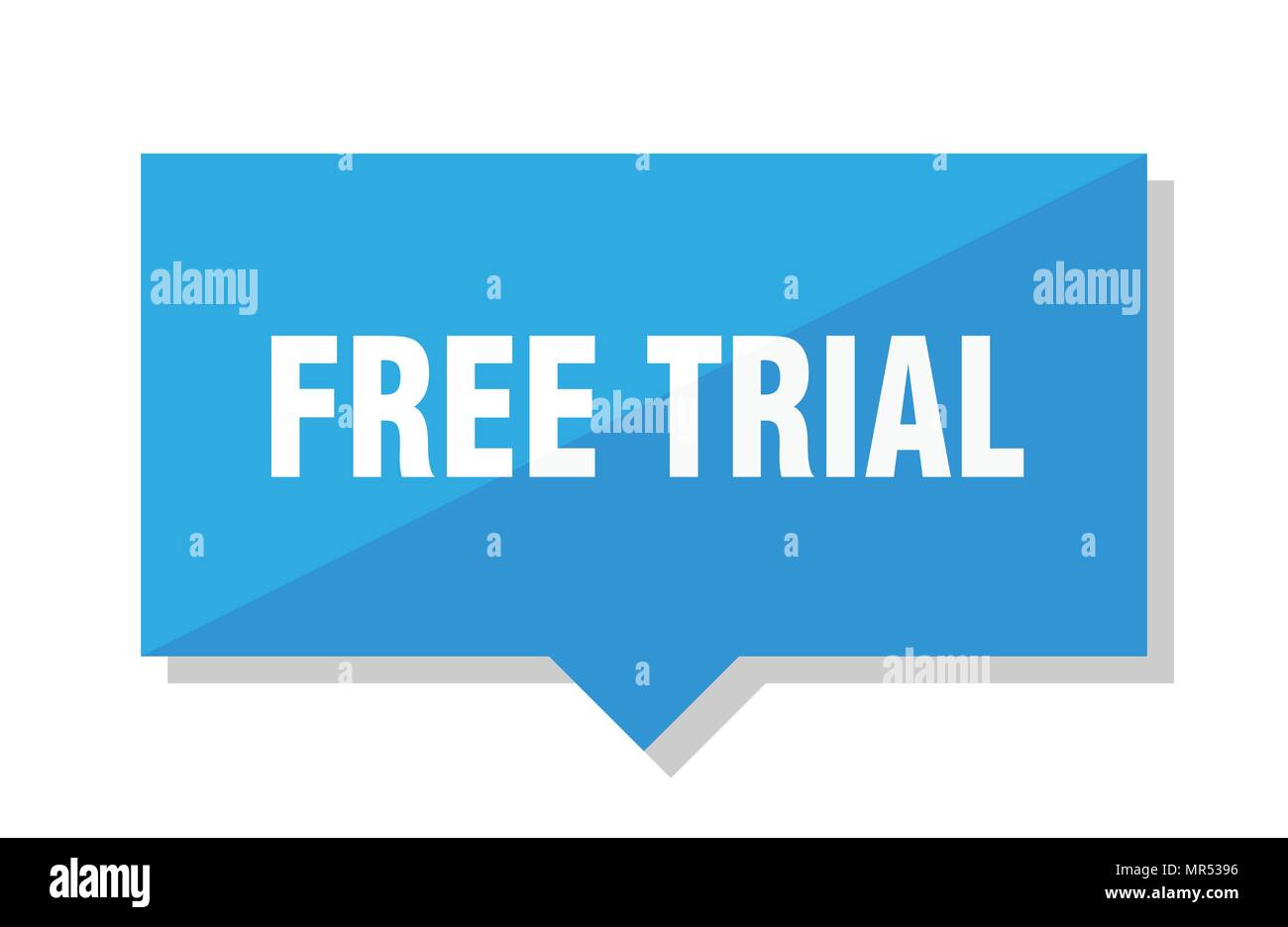 free trial blue square price tag Stock Vector Image & Art - Alamy