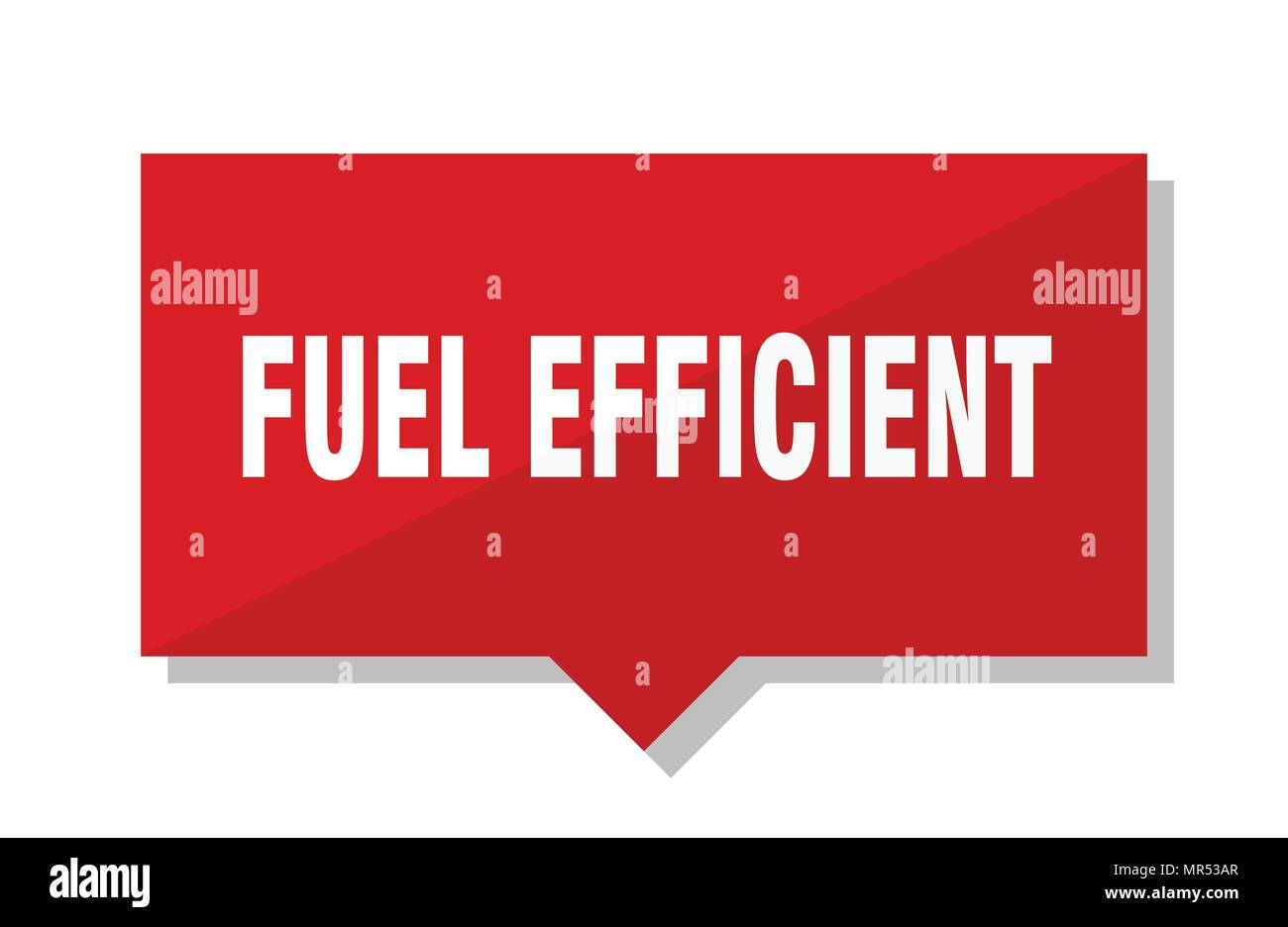fuel efficient red square price tag Stock Vector Image & Art - Alamy