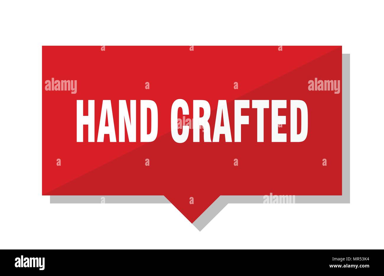 hand crafted red square price tag Stock Vector Image & Art - Alamy